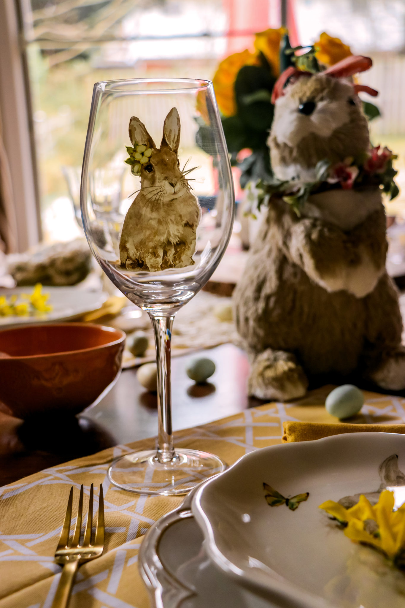 Easter Inspired Spring Tablescape - Myriad Musings